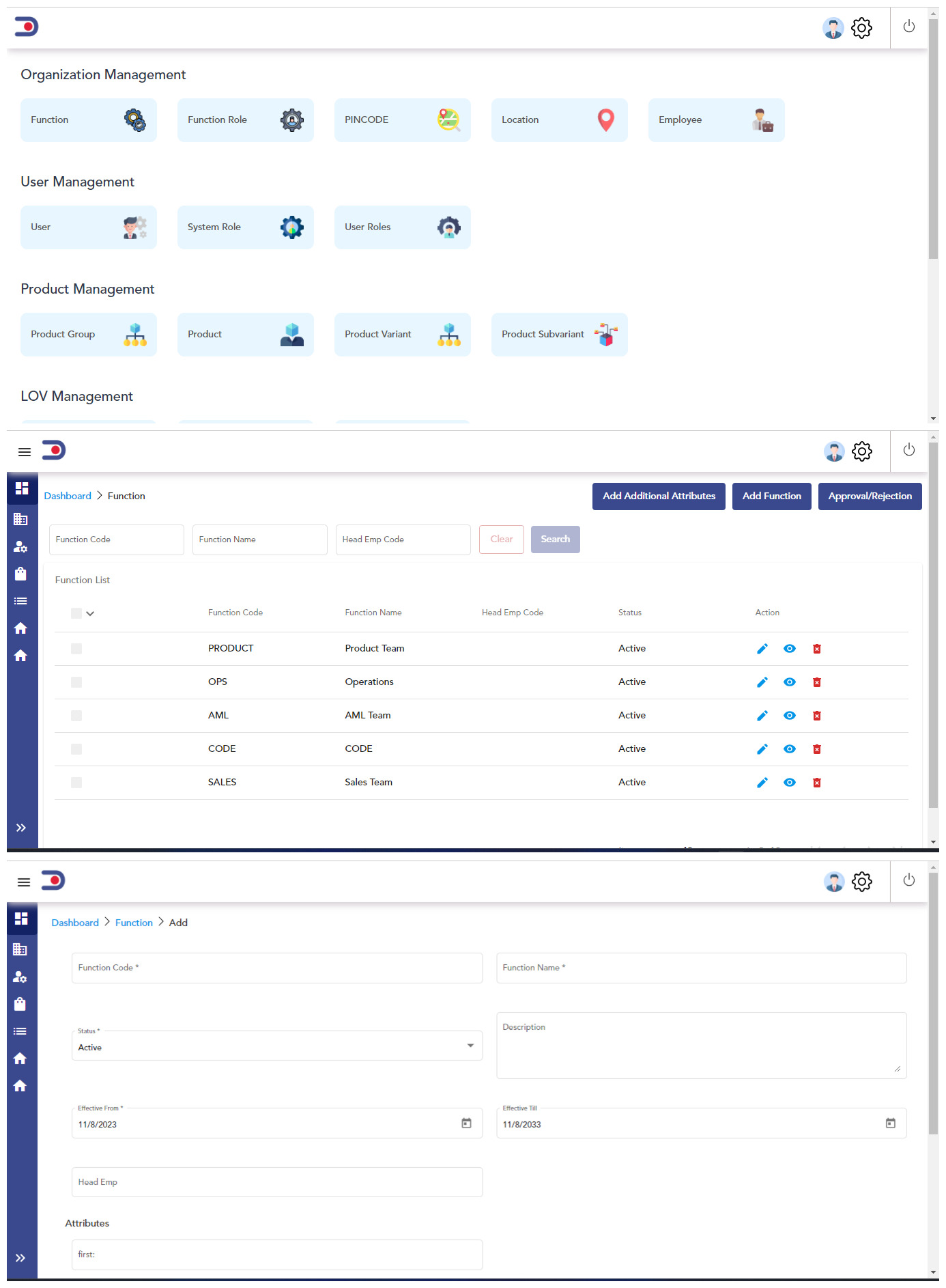 How to create function in Admin Portal? - Non Vahana Components ...